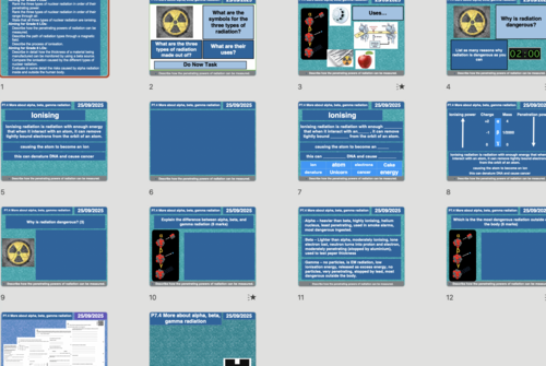 P7.4 Alpha, Beta & Gamma Radiation | AQA GCSE Physics 2026 | Editable ...