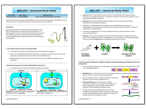 BIOA_EDX Topic Notes: 7.2 Factors affecting gene expression | Teaching ...
