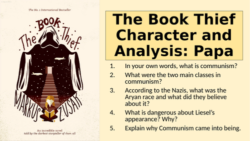 The Book Thief - Character and Analysis: Papa | Teaching Resources