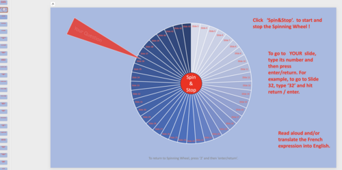 Routine quotidienne, Daily Routine, French, powerpoint, spin the wheel ...