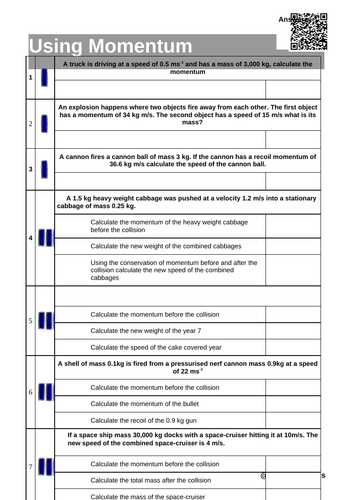 AQA Physics P10.5 – Using Conservation of Momentum (Triple Only ...