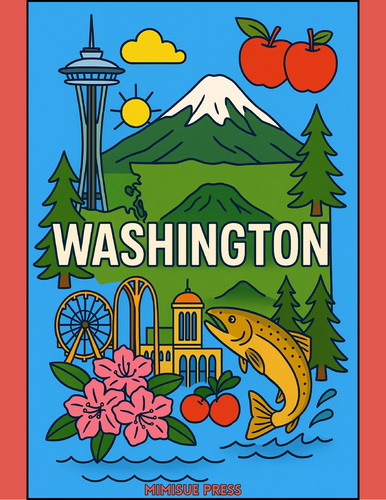 38 Washington State Symbols Coloring Pages (Words & Pictures ...