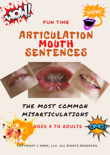 Articulation Mouth Cues With Sentences Lesson Speech Therapy | Teaching ...