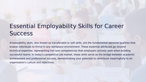 Employability Skills for Careers Advice | Teaching Resources