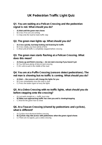 Road Safety Heroes – Primary PSHE Lesson on Road Safety and Safe Travel ...