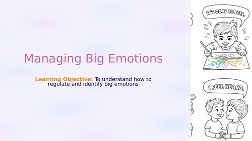 Managing Big Emotions – Primary PSHE Lesson on Emotional Regulation and ...