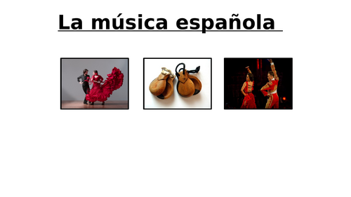 AS La música española Lesson 1 | Teaching Resources