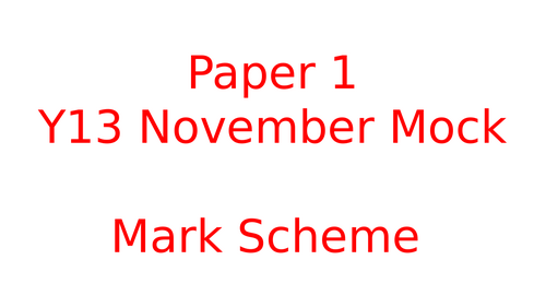 A-Level Economics Y13 Mock Exam Pack 1 (Paper 1) | Teaching Resources