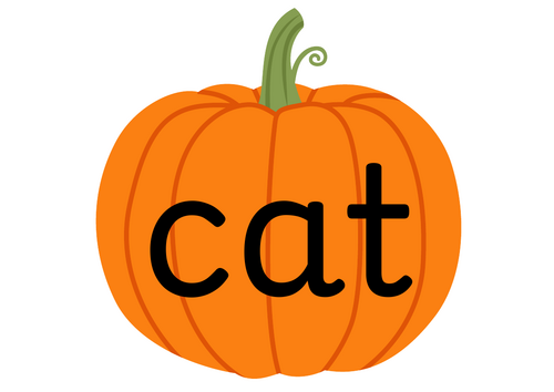 Autumn background CVC words | Teaching Resources