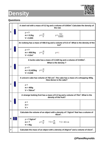 AQA Physics P6.1 – Density Required Practical (Updated 2025 | Free ...