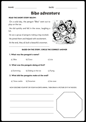 Funny short animal story - Reading Comprehension Passages and Questions ...