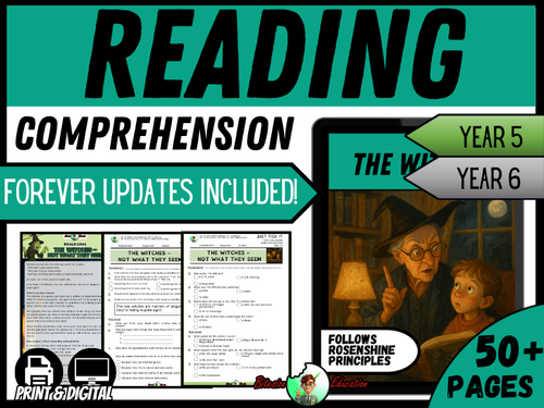 The Witches in Folklore and Fiction | Halloween | Reading Comprehension ...