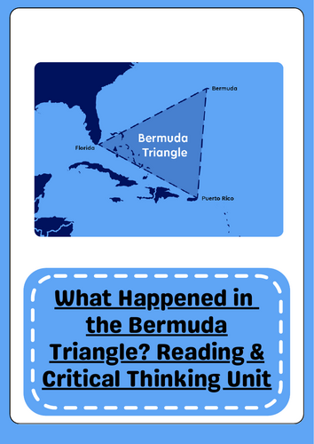 Bermuda Triangle Reading Comprehension Worksheets & Critical Thinking ...