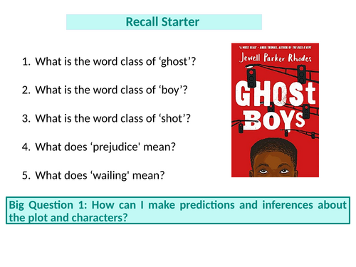 Ghost Boys by Jewell Parker Rhodes | Teaching Resources
