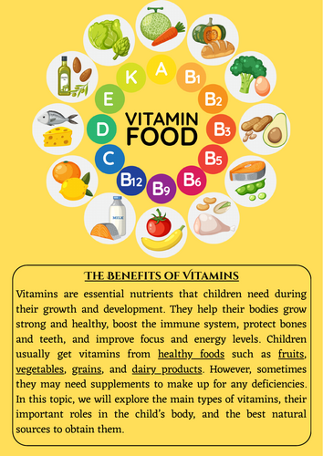 The Power of Vitamins: Reading Comprehension – Fun, Interactive & Ready ...