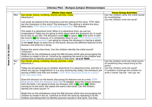 NEW Reception Planning, Autumn 1, Week 8 | Teaching Resources