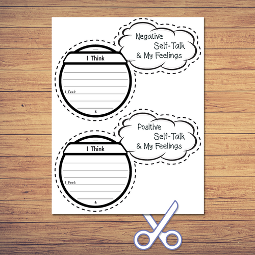 Positive Self Talk Craft with Emojis Printable, SEL Activity and ...
