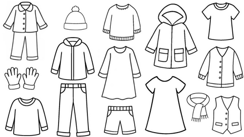 Clothing Colouring Sheets for EYFS/ KS1 | Teaching Resources