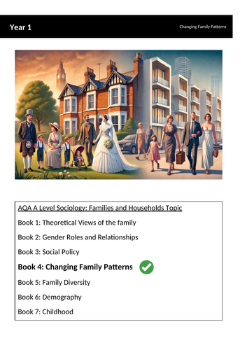 A Level Sociology - Families & Households: CHANGING FAMILY PATTERNS ...