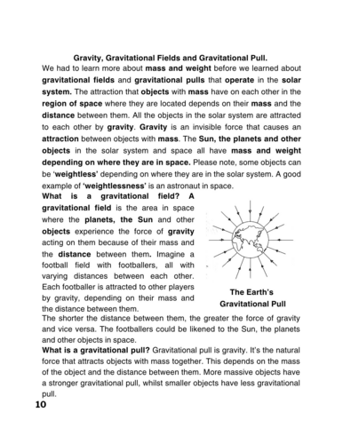 Worksheets and Information Pages From - The Solar System and Space ...