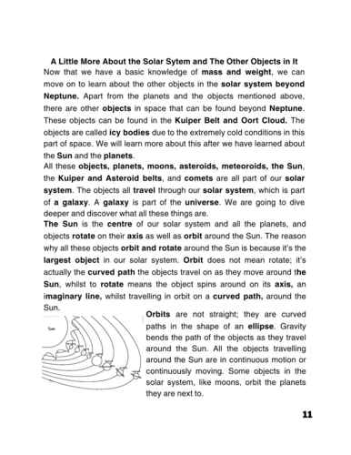 Worksheets and Information Pages From - The Solar System and Space ...
