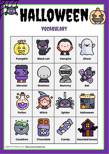 Halloween vocabulary and worksheets | Teaching Resources
