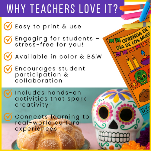 Day of the Dead / Día de los Muertos Bilingual Crafts & Decorations ...