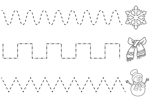 Winter Magic Tracing & Coloring – Fine Motor and Early Writing Practice ...