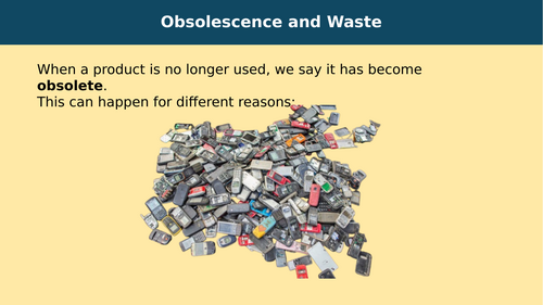 GCSE D&T Theory– Environmental Impact & Sustainability unit of work ...