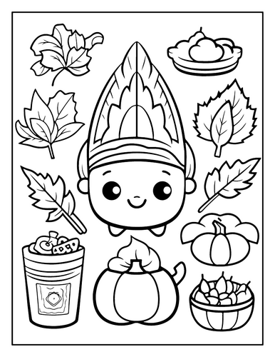 Autumn Harvest & Thanksgiving Coloring Pages | Teaching Resources