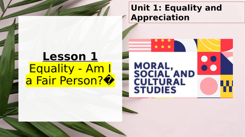 Moral Education - Equality - Am I a Fair Person? PowerPoint | Teaching ...