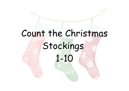 Count the Christmas Stockings 1-10 | Teaching Resources