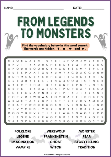 Monsters, Legends, Scary Stories Halloween Nonfiction Reading ...