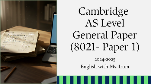 General Paper-8021-Paper 1-Essay Prompts | Teaching Resources