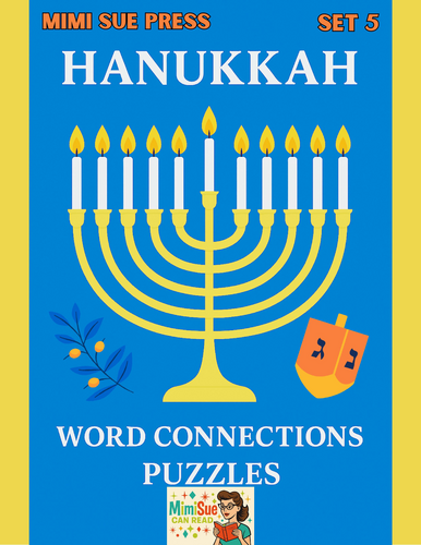 10 Hanukkah Word Connections Puzzles PKT #5 (Holiday/Party Game ...