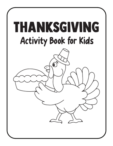 Thanksgiving Activity Book for Kids – Fun Holiday Worksheets, Mazes ...