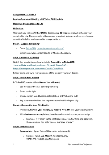 STEM or STEAM Project 1: Sustainability City for Grade 6/7/8 or Year 7 ...