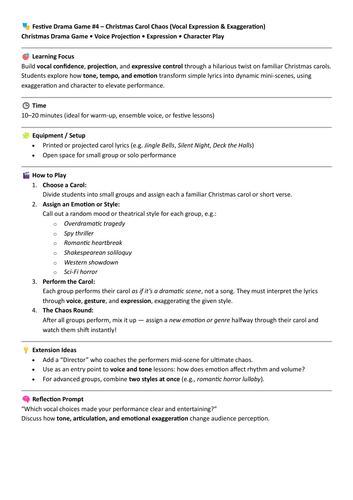 Christmas Drama Game #4 – Christmas Carol Chaos (Festive Vocal ...