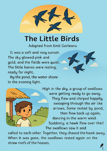 The Little Birds – Illustrated KS1 Story | Teaching Resources