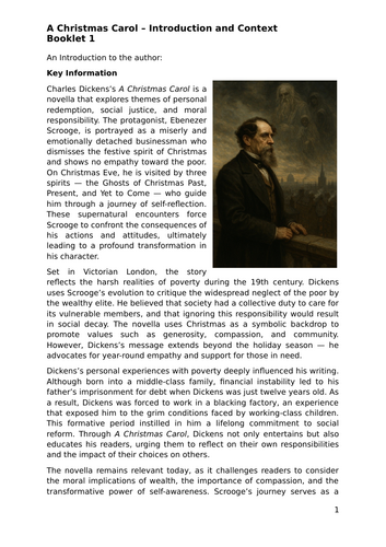 A Christmas Carol - Introduction and Context | Teaching Resources