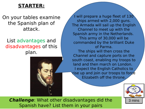 AQA 8145 2027 HE Spanish Armada - L5: Why did the Spanish Armada fail ...