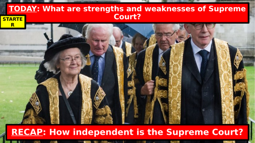 3 Relations between branches: UK Supreme Court - Main strengths and ...