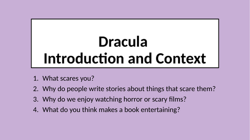 Dracula Oxford Playscript Play adaptation by David Calcutt KS3 SOW ...
