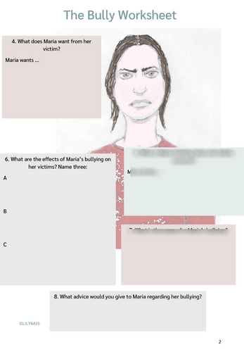 Bullying: The Bully Worksheet and Lesson (UK) | Teaching Resources