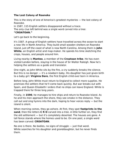 What happened to the lost colony of Roanoke? Historical cold case ...