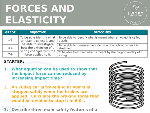 NEW AQA GCSE (2016) Physics - Force and Motion | Teaching Resources