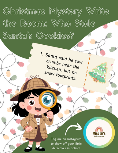 Christmas Mystery Write the Room – Who Stole Santa’s Cookies ...