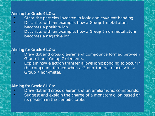 AQA Chemistry C3.2 – Atoms into Ions (Updated 2025 | Editable Lesson ...