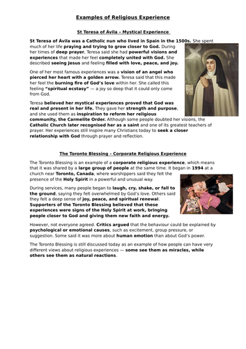Scheme of Learning: The Existence of God | Teaching Resources