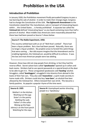The Great Experiment: What impact did Prohibition have on the USA ...